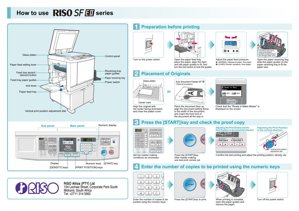 Duplicator SFII series - Riso Africa